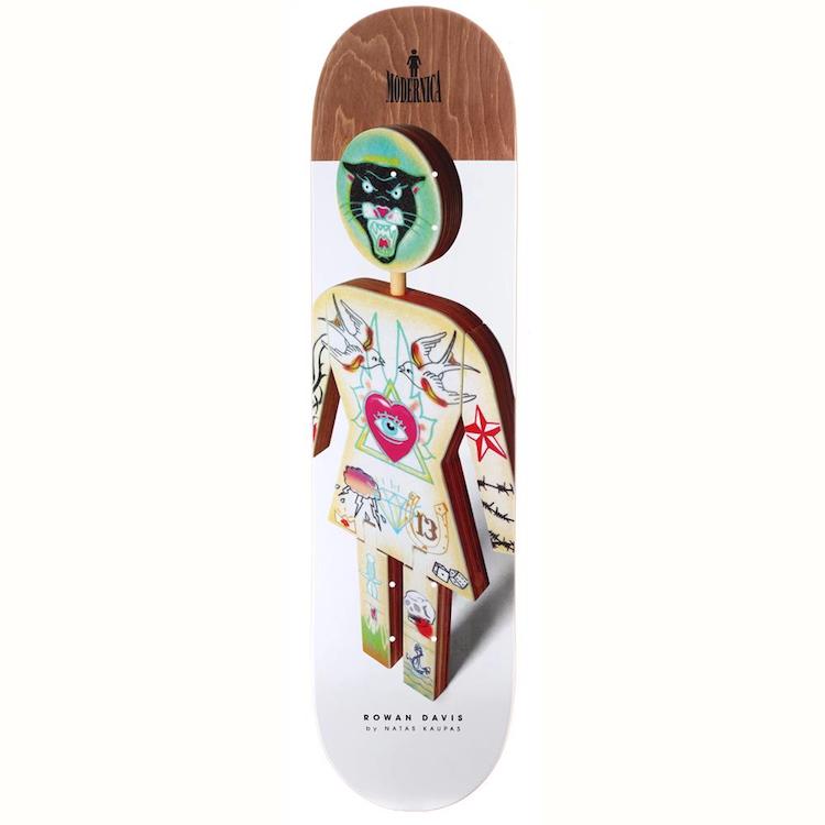 Girl Skateboards Modernica x Natas Kaupas Rowan Davis Skateboard Deck ...