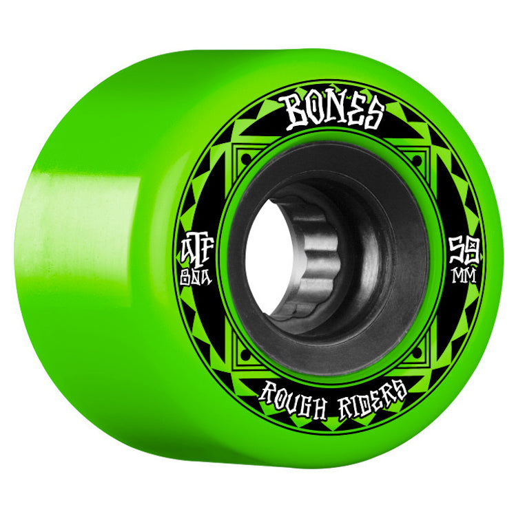 Bones Wheels ATF Rough Riders Runners Green Skateboard Wheels 80a 59mm ...