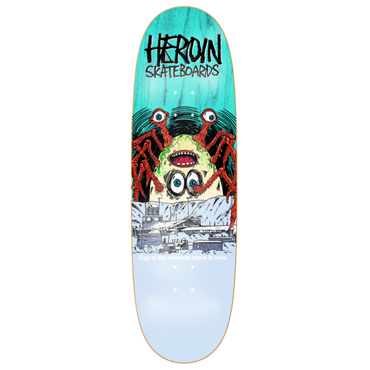 Heroin Skateboards Space Egg 2 Skateboard Deck 9.4" (Various Wood Stai ...