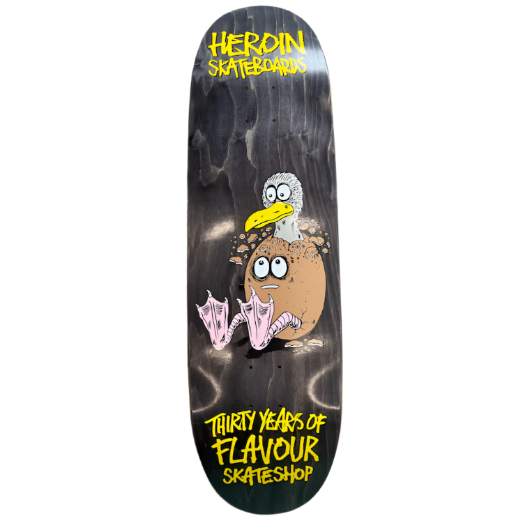 Heroin Skateboards x 30 Years of Flavour Seagull Egg Skateboard Deck 8 ...